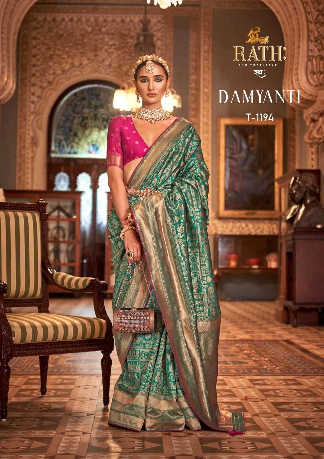 Rath Damyanti Soft banarasi Silk with Weaving Design Saree collection ...