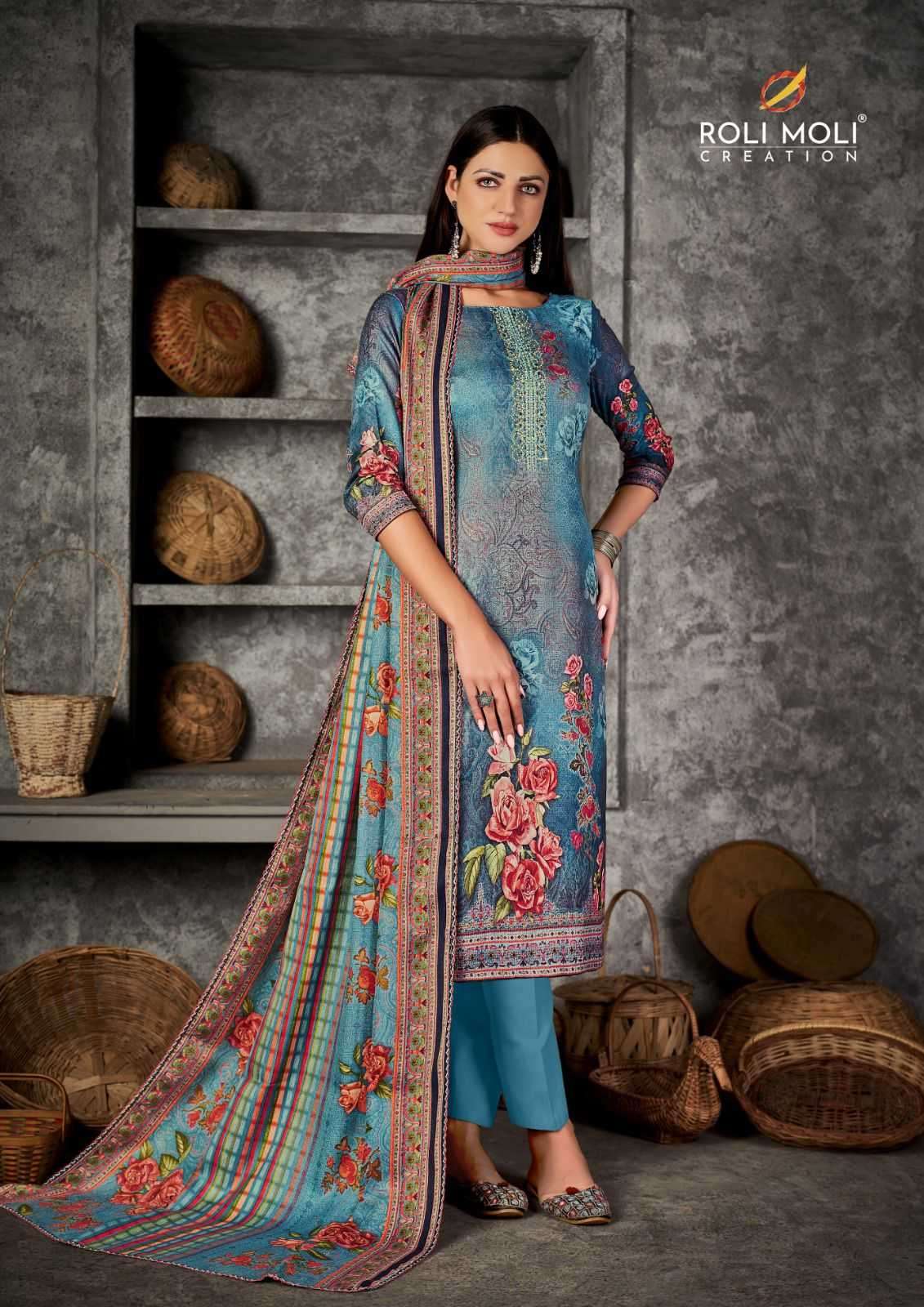 Roli Moli Marina Pashmina With digital printed WInter SPecial Suits ...
