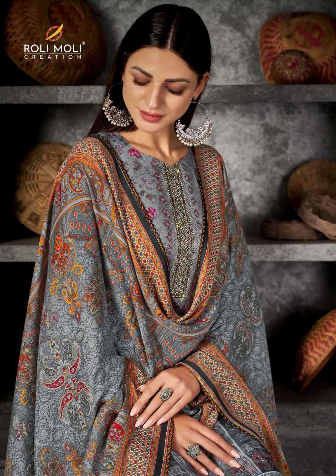 Roli Moli Marina Pashmina With digital printed WInter SPecial Suits ...