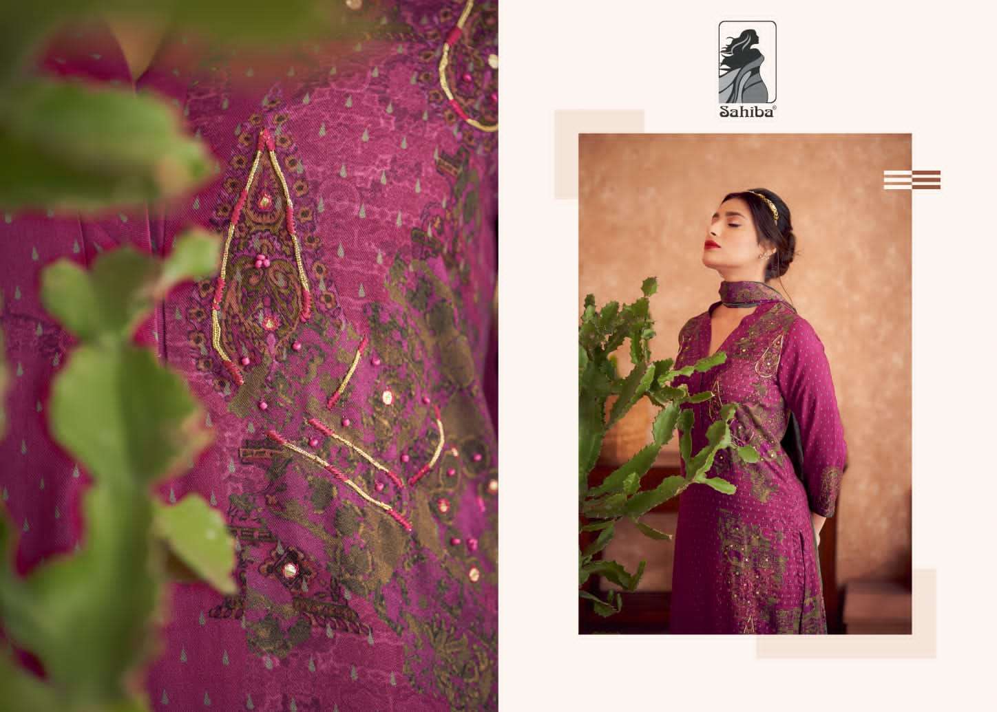 Sahiba Humraahi Silk with digital printed fancy Dress material ...