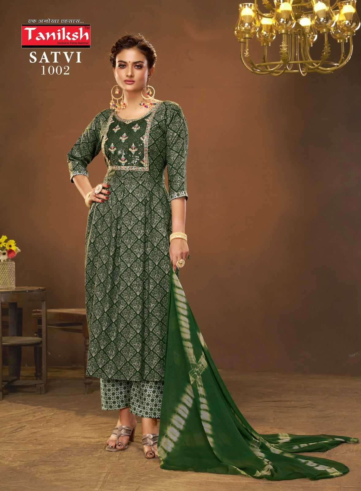 Taniksh Satvi Anarkali Style Silk with festival Special Designer ...