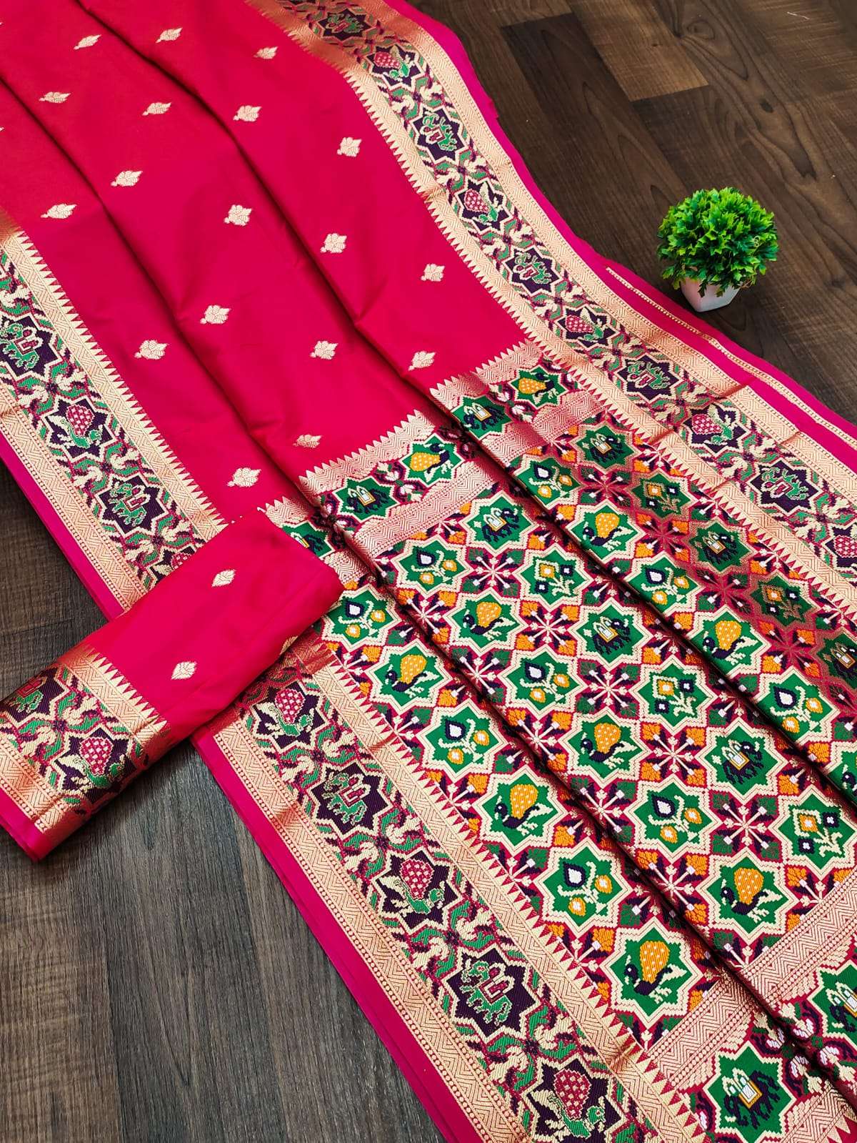 Traditional Paithani Design Soft SIlk With Function Special saree ...