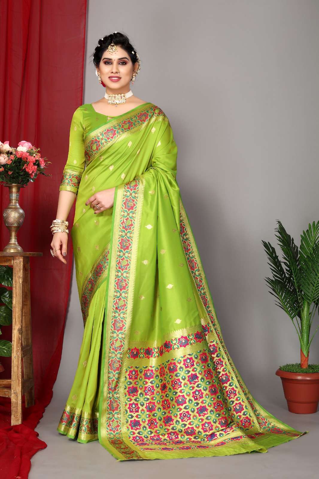 Traditional Paithani Design Soft SIlk With Function Special saree ...