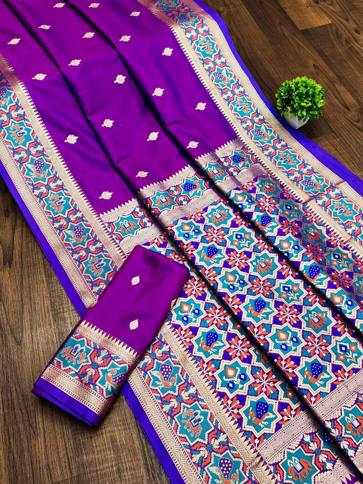 Traditional Paithani Design Soft SIlk With Function Special saree ...