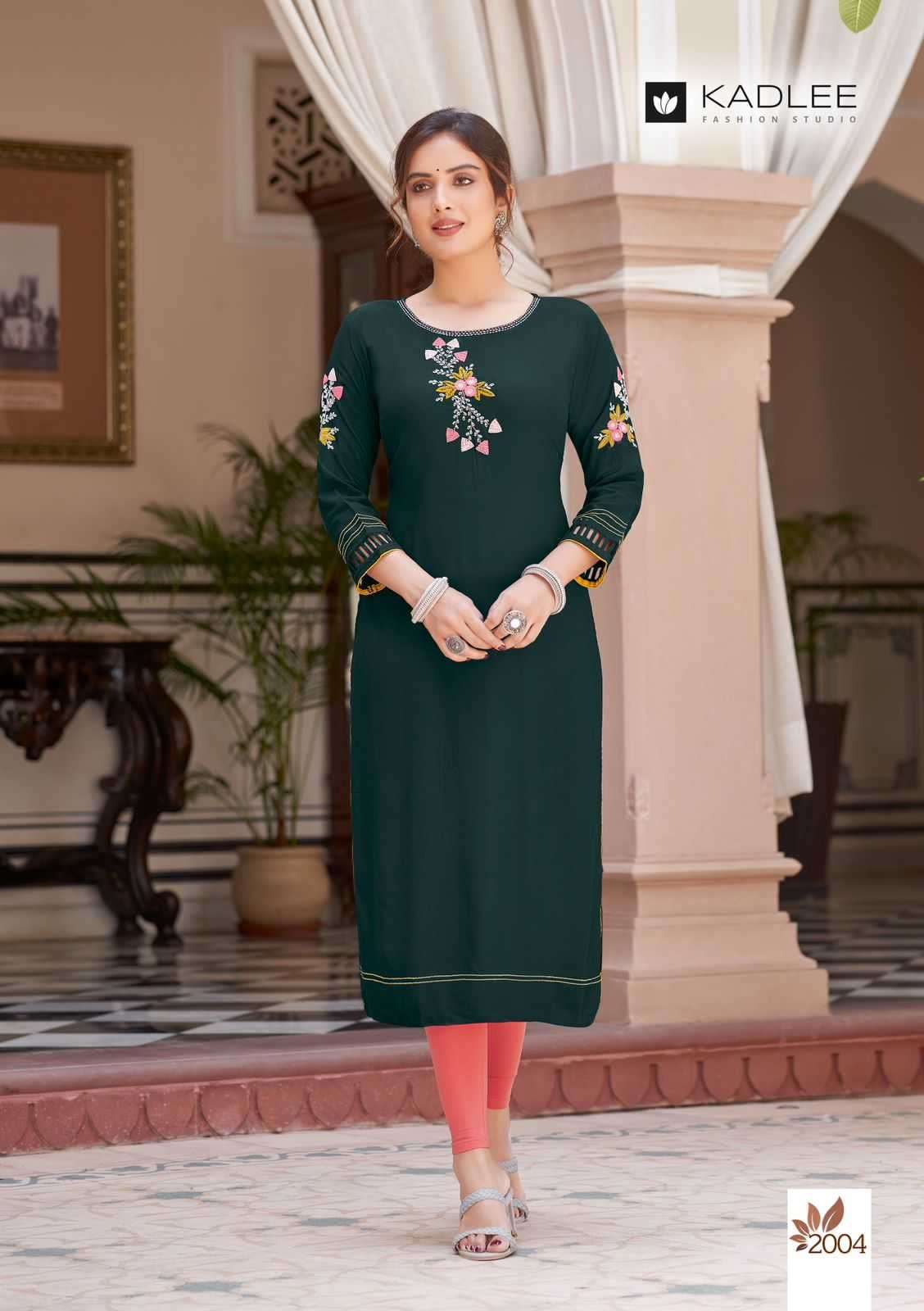 kadlee charvee Rayon with Simple Look Kurti collection at best rate