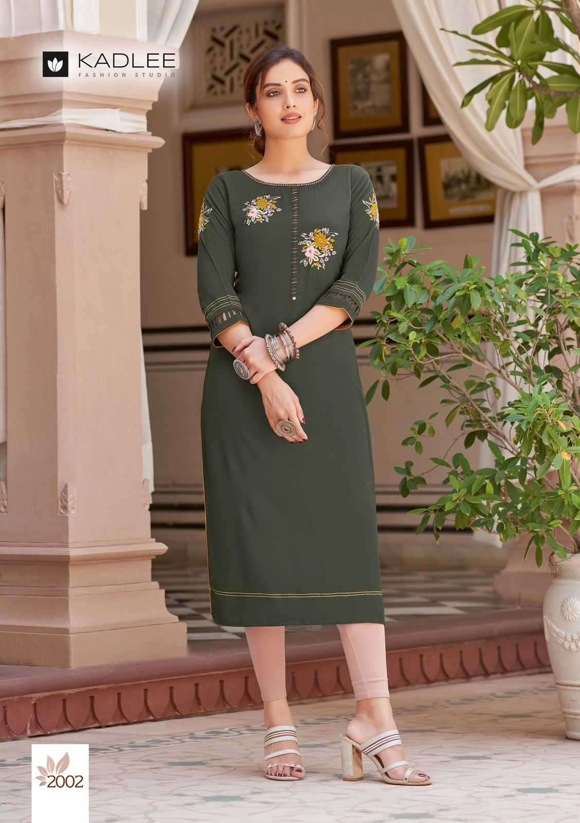 kadlee charvee Rayon with Simple Look Kurti collection at best rate