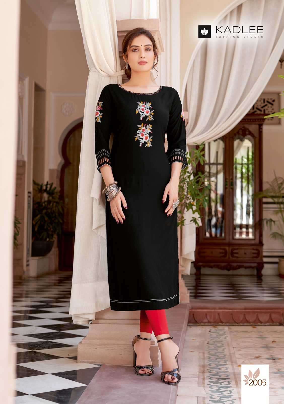 kadlee charvee Rayon with Simple Look Kurti collection at best rate