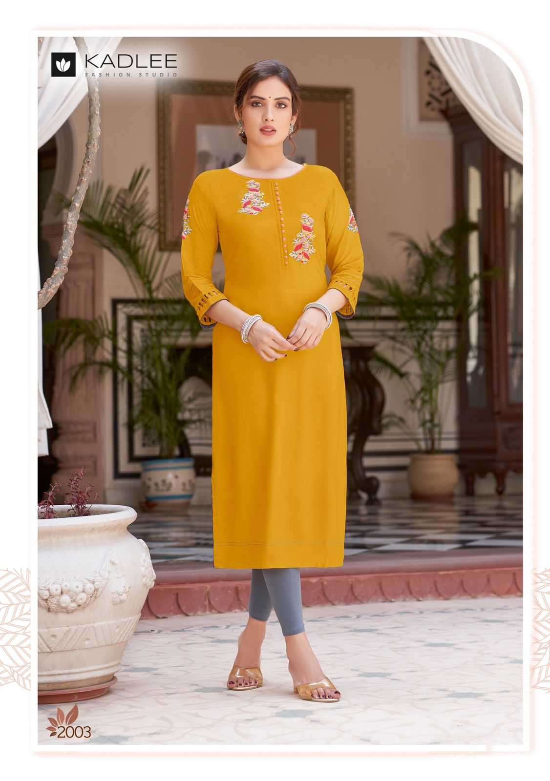kadlee charvee Rayon with Simple Look Kurti collection at best rate