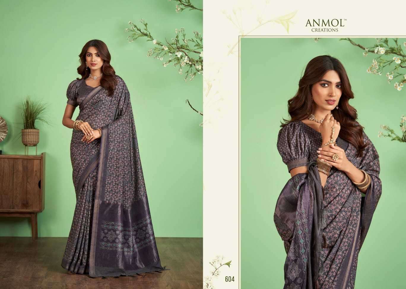 Anmol Creation Tulip vol 6 Silk with digital printed Saree collection ...