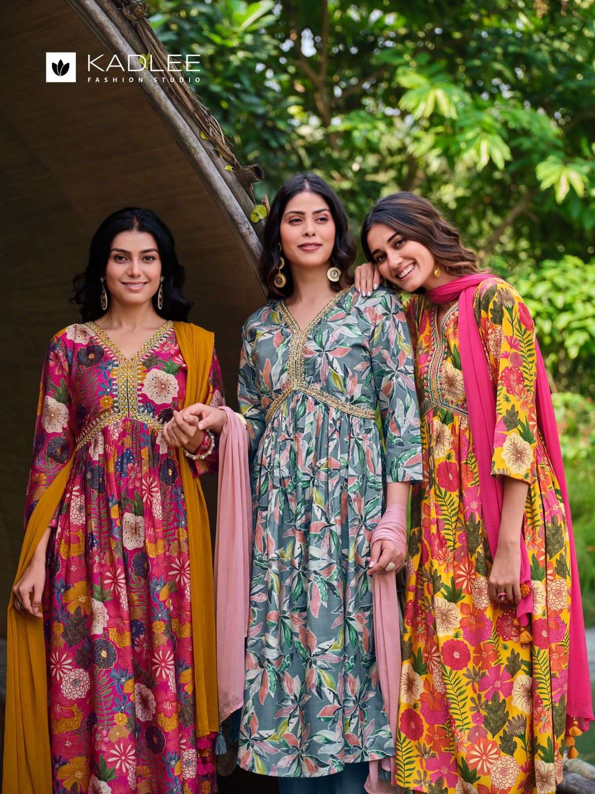 Kadlee Mahiya Modal Print With Nayra cut fancy readymade suits ...