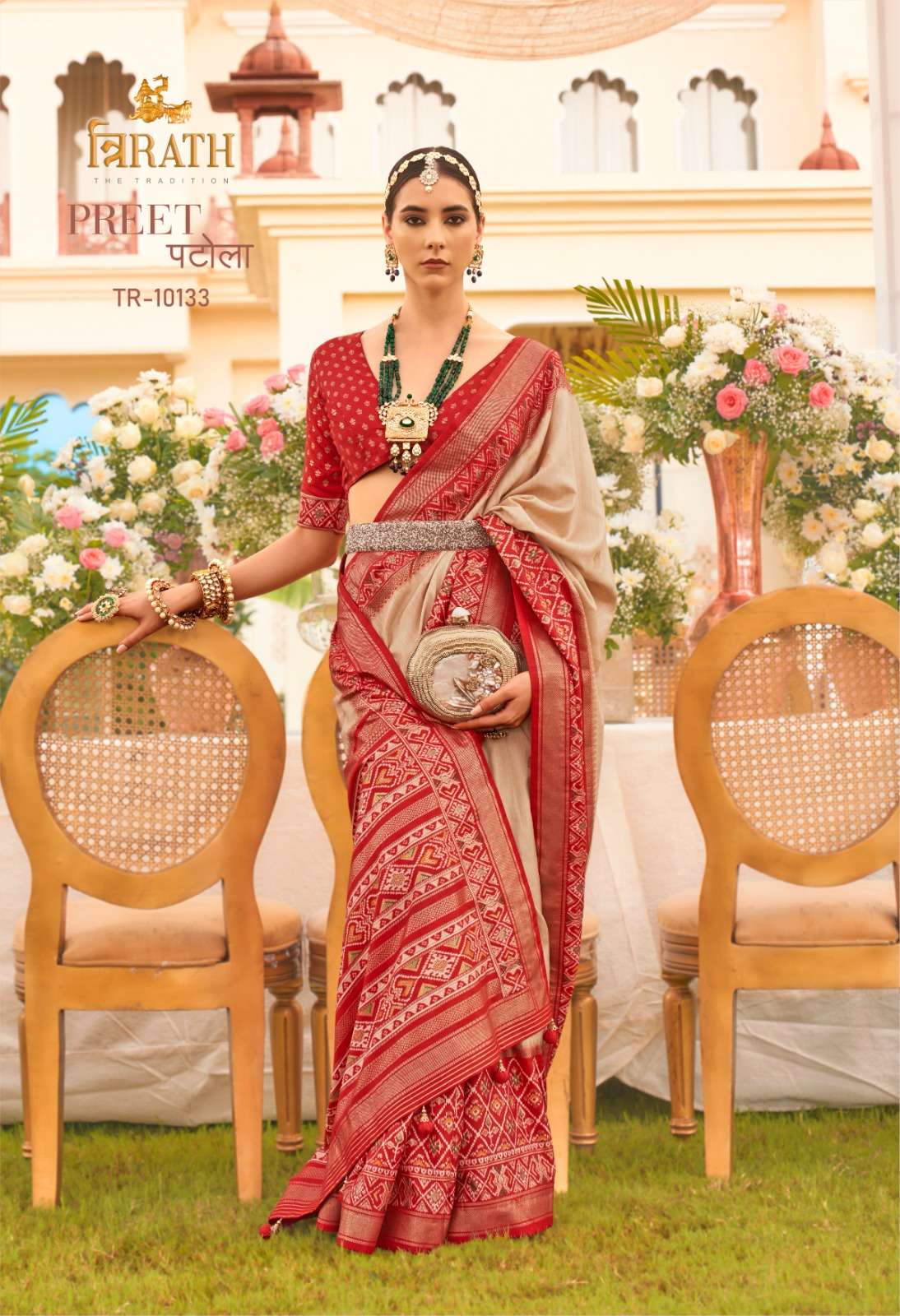 Rewaa Fashion Trirath Preet Patola Silk with fancy saree collection at ...