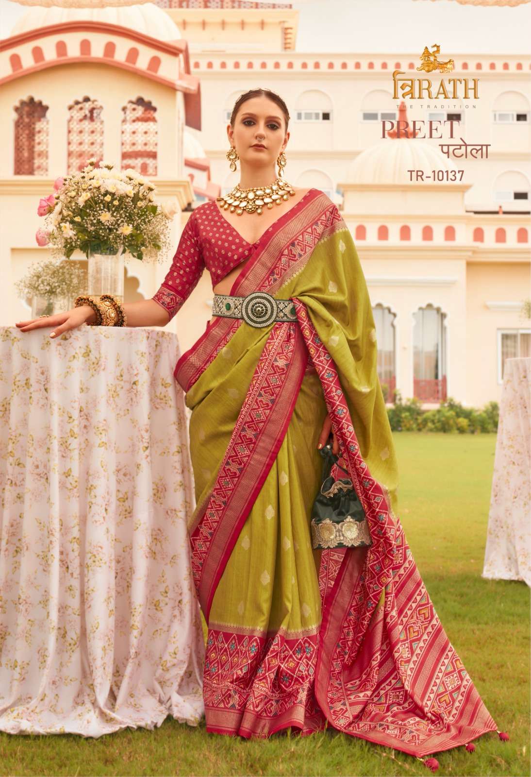 Rewaa Fashion Trirath Preet Patola Silk with fancy saree collection at ...