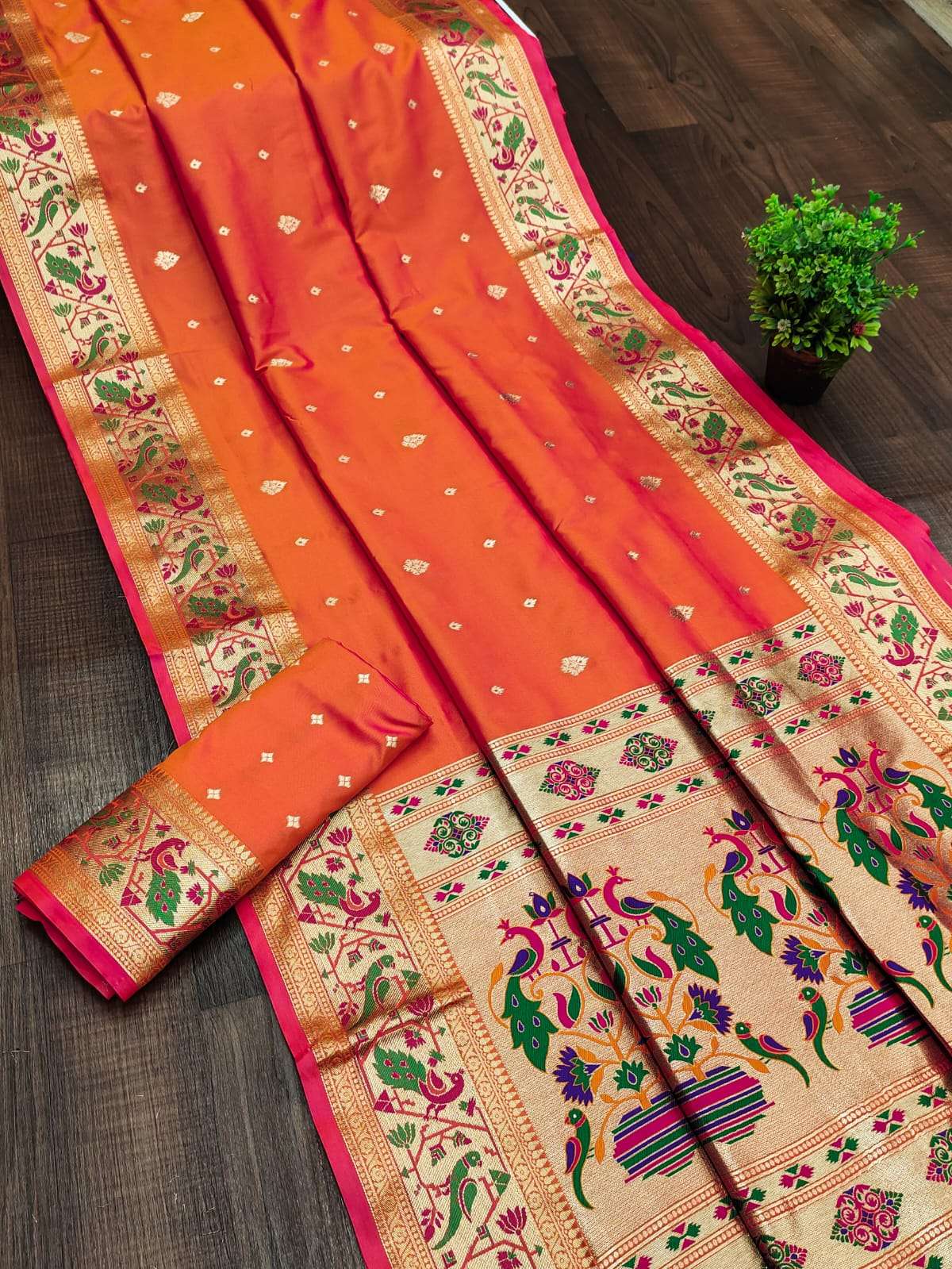Traditional Look Paithani Silk Saree collection at best wholesale rate
