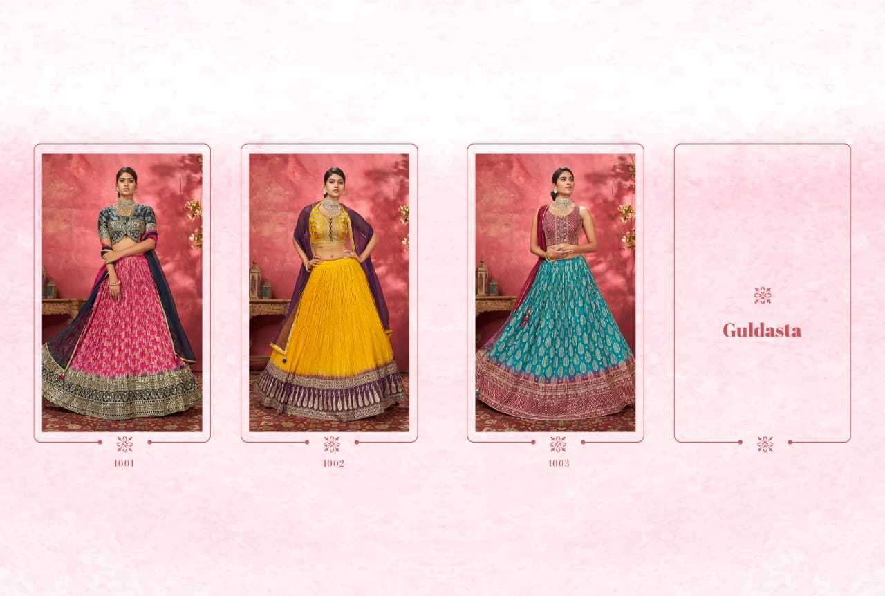 virasat guldasta Designer Embroidery work Heavy Lehenga choli ...