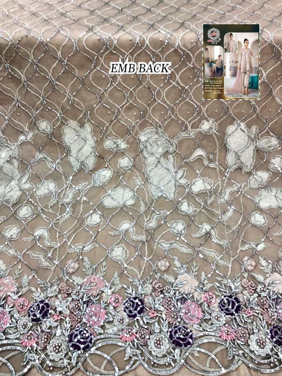 Affan Creation 101 Butterfly Net with Designer Pakistani salwar kameez ...