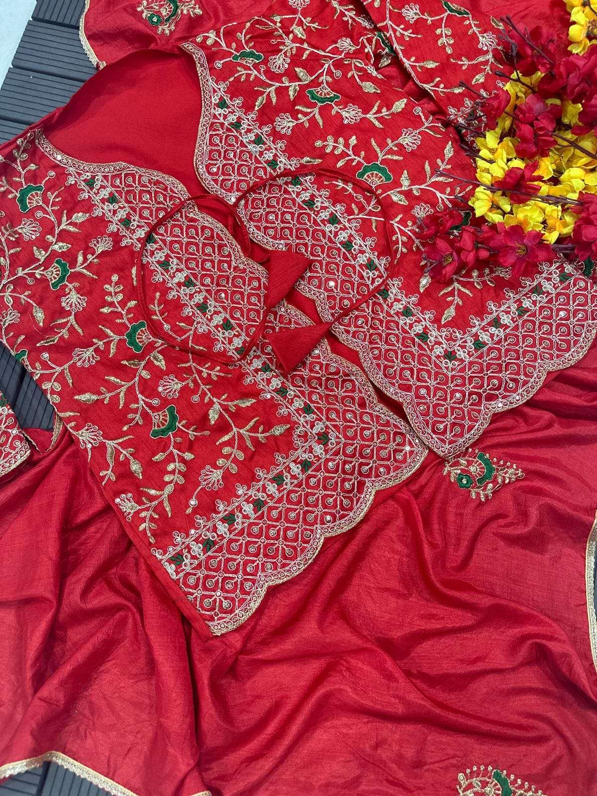 Dola Silk with Coding Work Stich Koti wedding look fancy saree ...