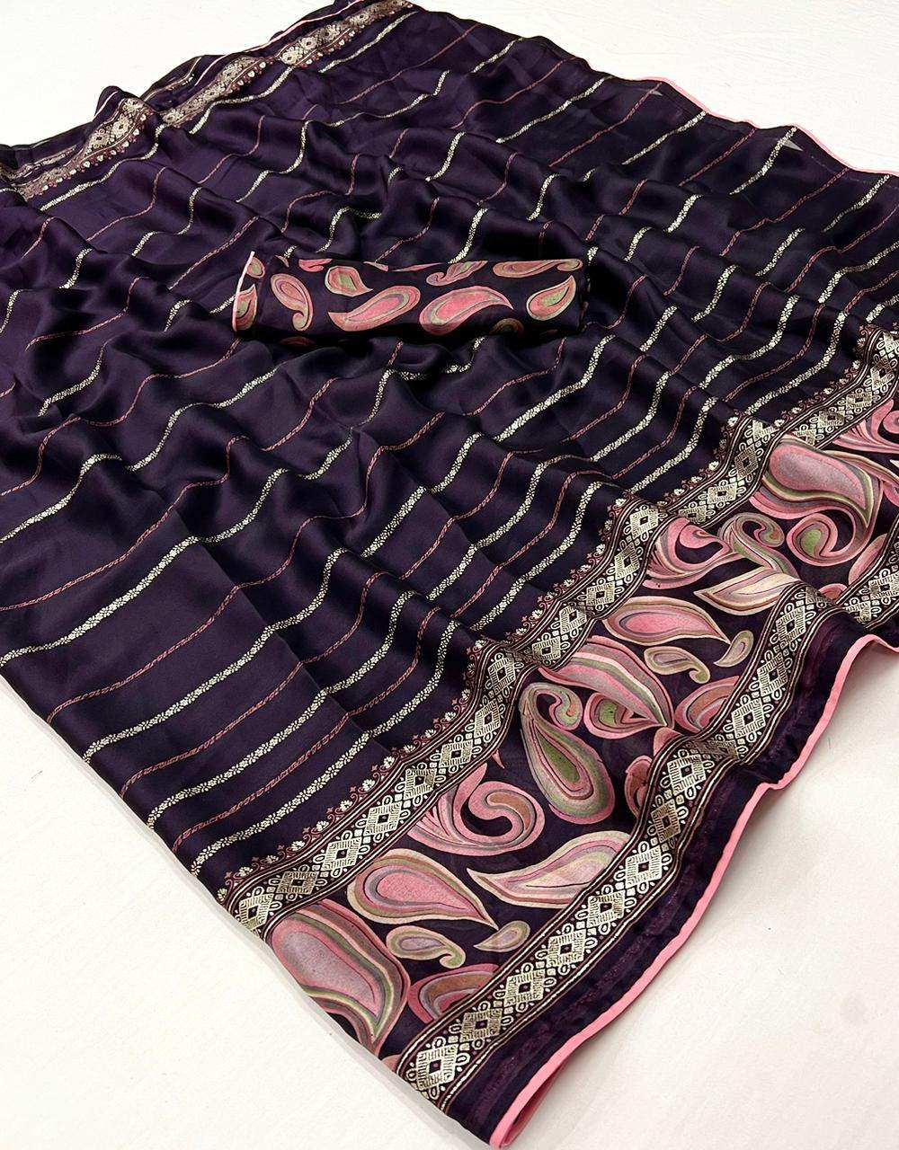 Lt fabrics Kashvi Creation ABHILASHA Dull moss With fancy saree ...