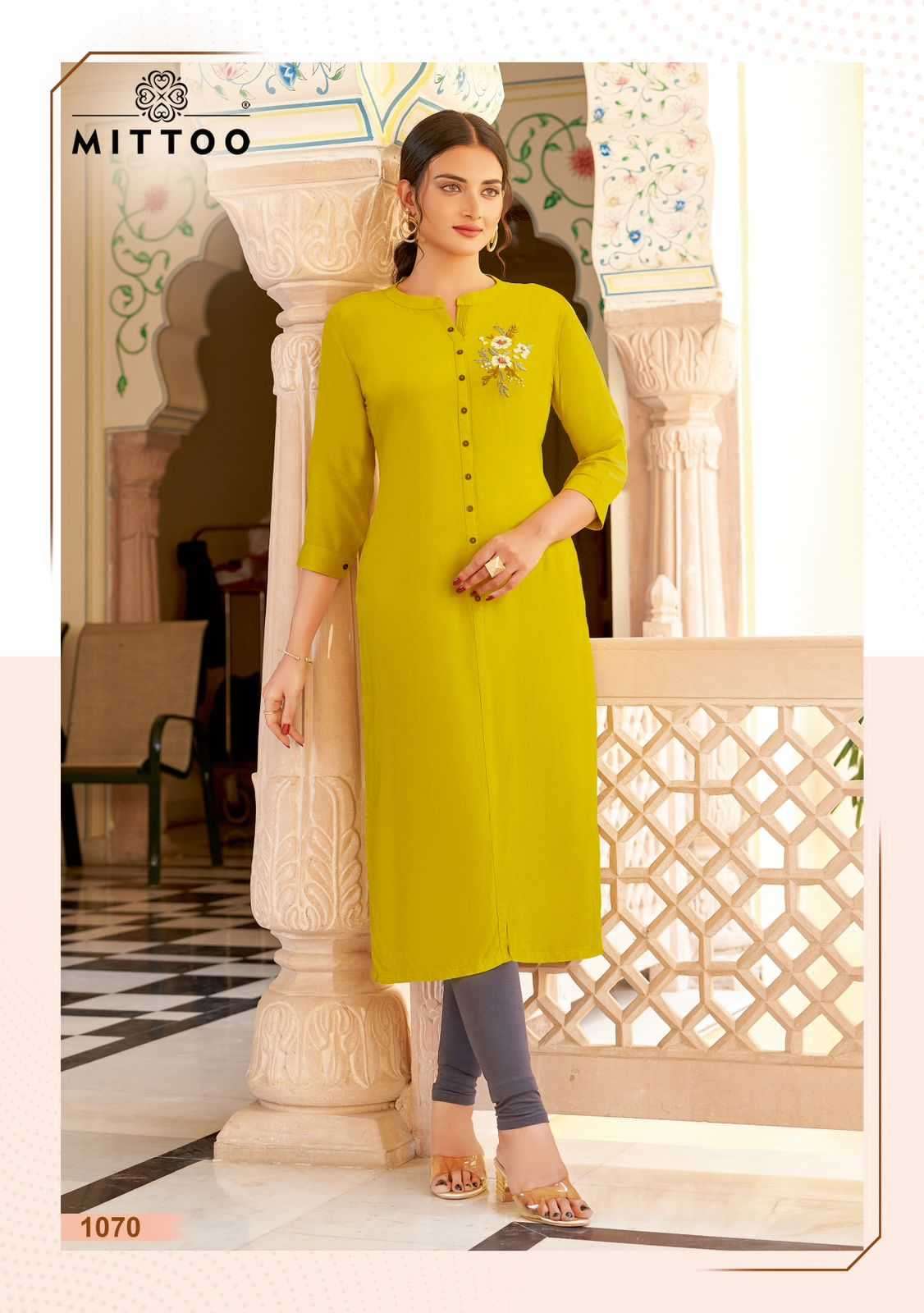 MITTOO FENTASTIC VOL 5 Fancy Straight Kurti collection at best rate