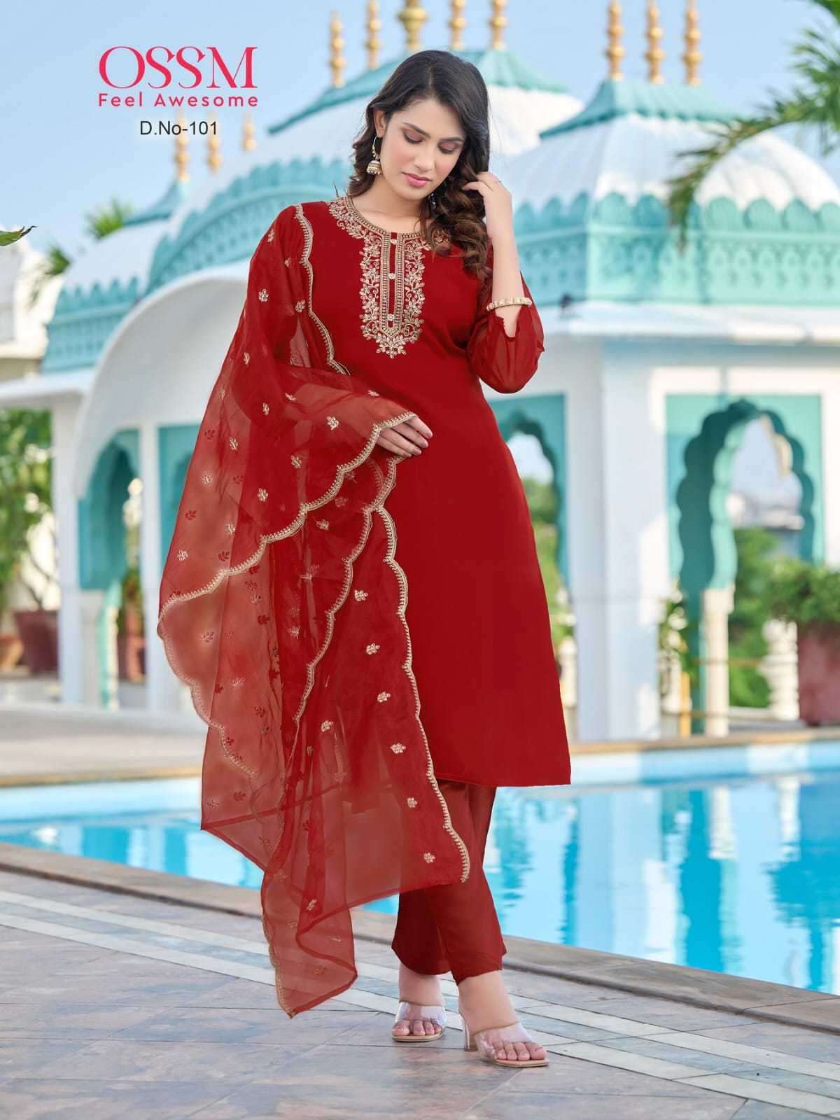 Ossm Mora Vol 1 Function special Readymade suits collection at best rate