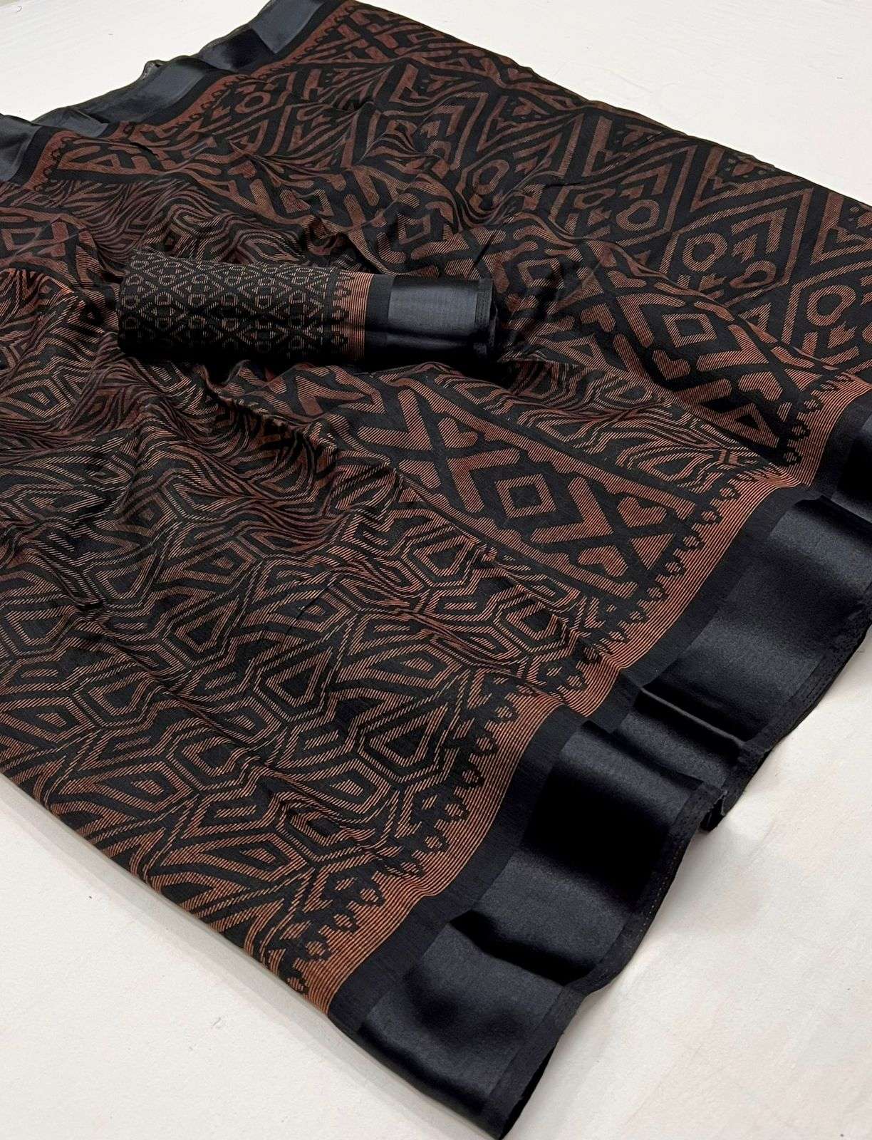 Ravya Soft Fabrics Brasso Design Regular wear saree collection at best rate