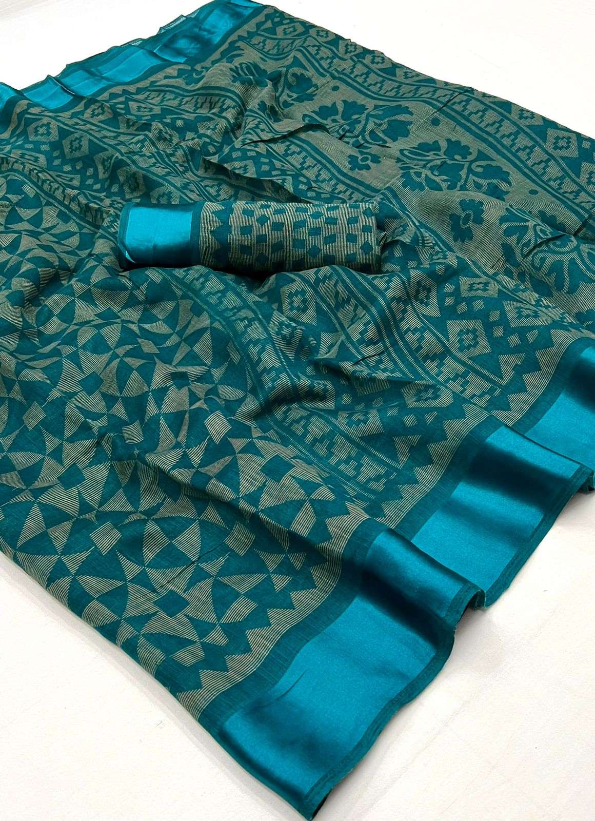 Ravya Soft Fabrics Brasso Design Regular wear saree collection at best rate