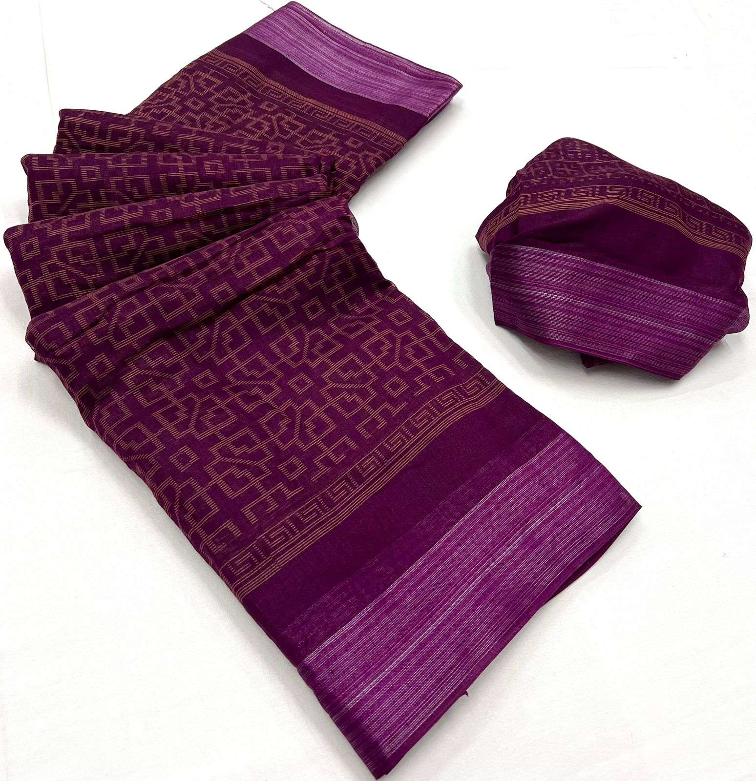 Ravya Soft Fabrics Brasso Design Regular wear saree collection at best rate