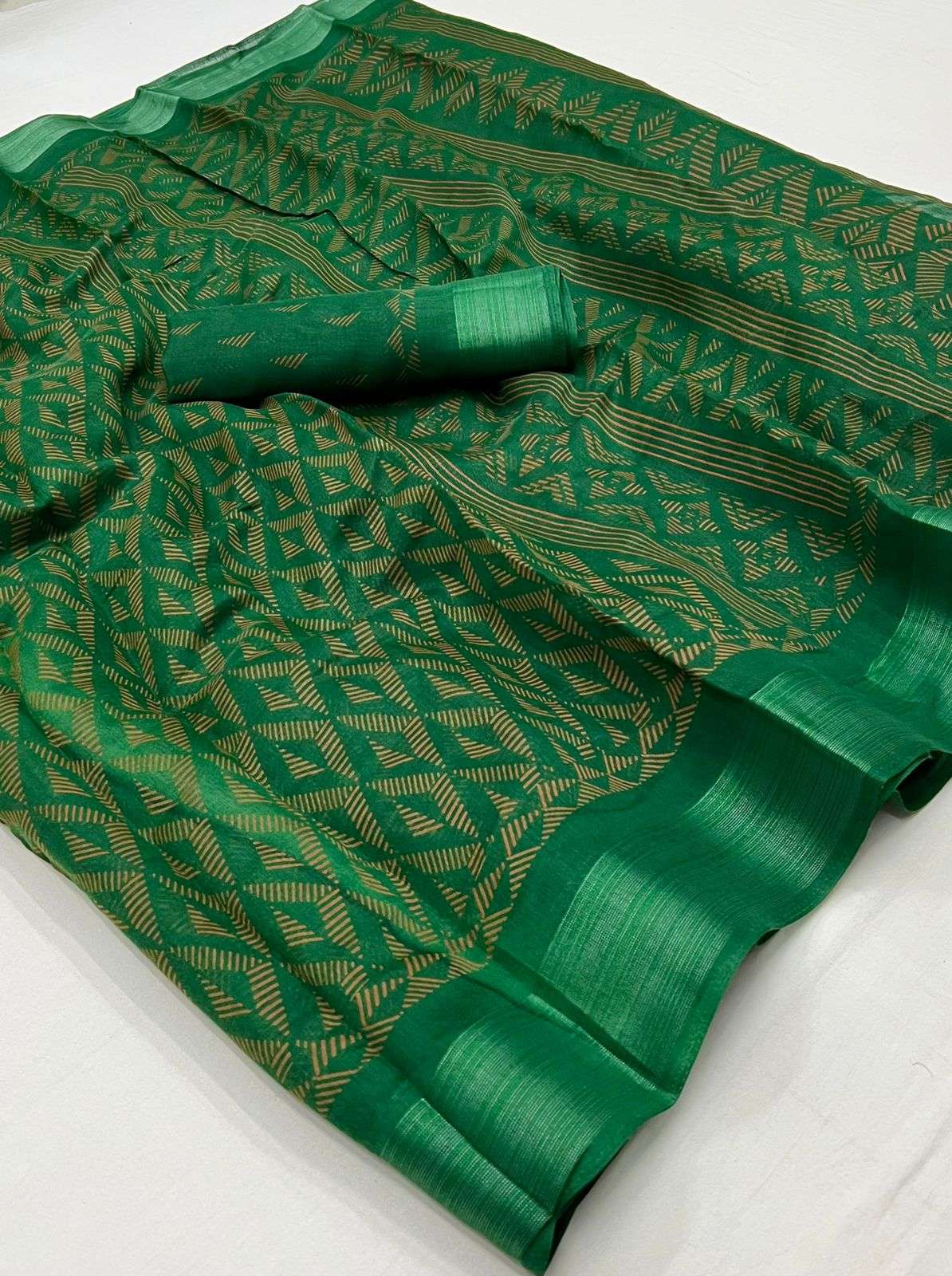 Ravya Soft Fabrics Brasso Design Regular wear saree collection at best rate