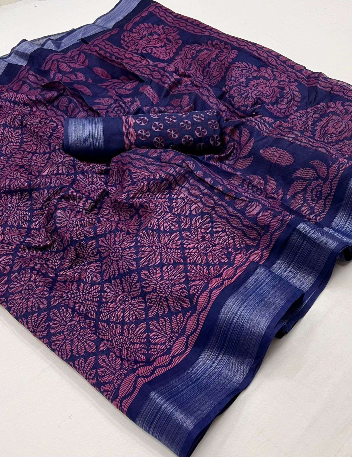 Ravya Soft Fabrics Brasso Design Regular wear saree collection at best rate