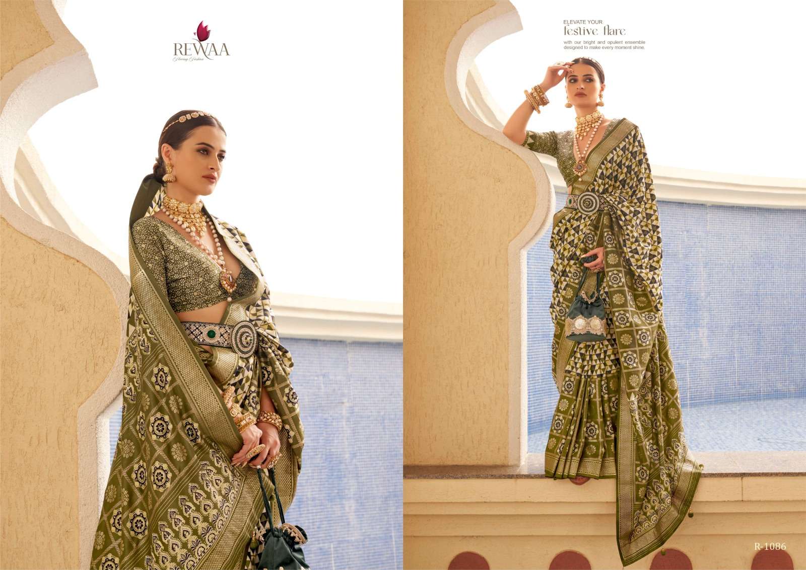 Rewaa Fashion Aranya Soft Silk with fancy Printed saree collection at ...