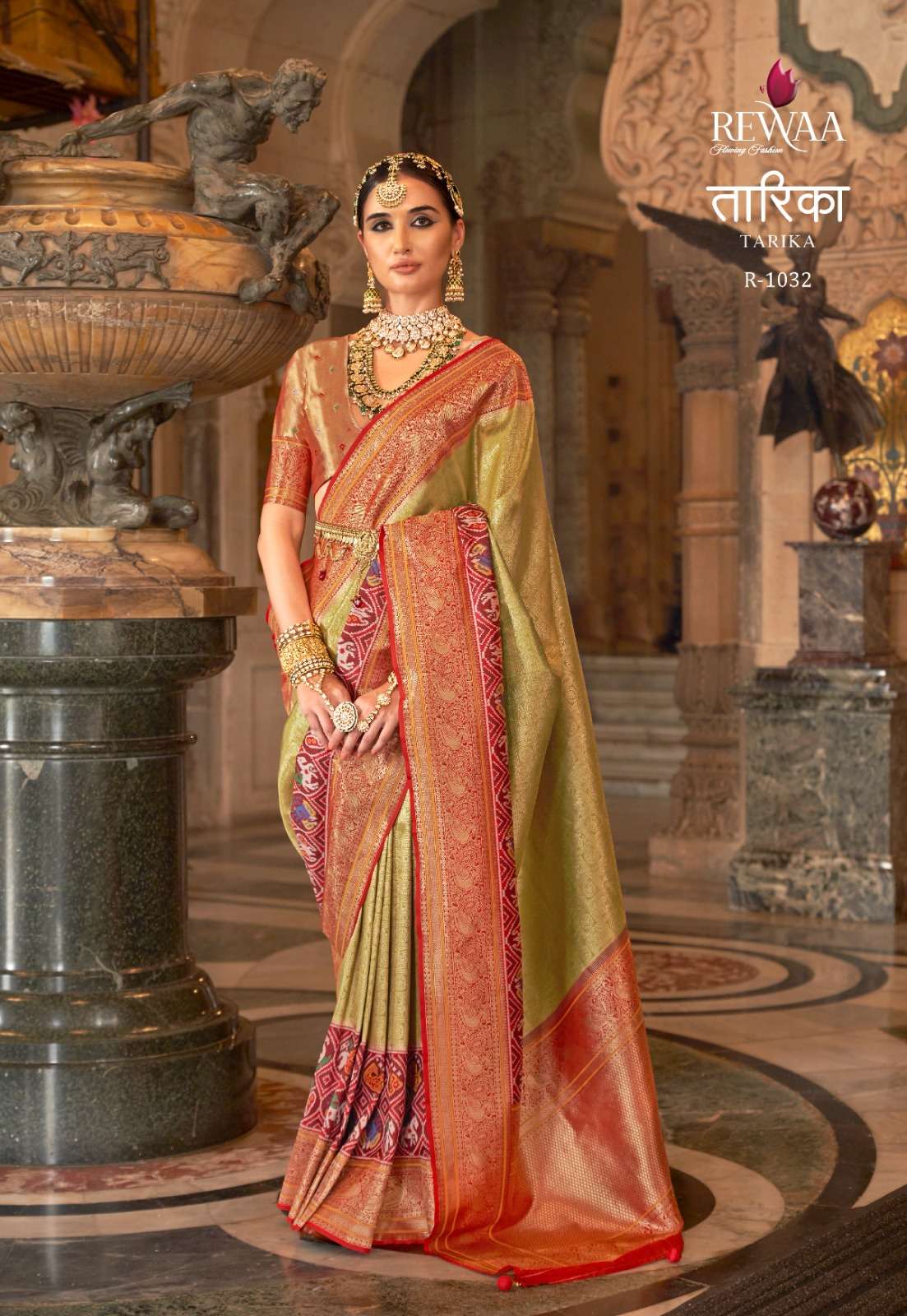 Rewaa Fashion Tarika Banarasi silk with Minakari design Heavy Rich look ...