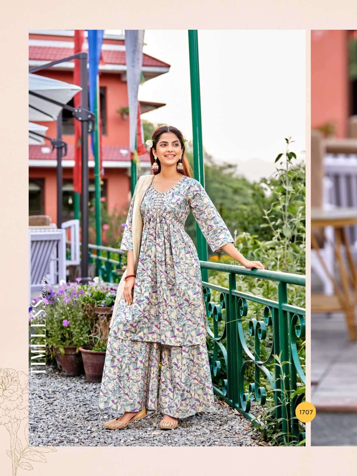 Wanna You Candy Floss Alia Cut Fancy Readymade suits collection at best ...