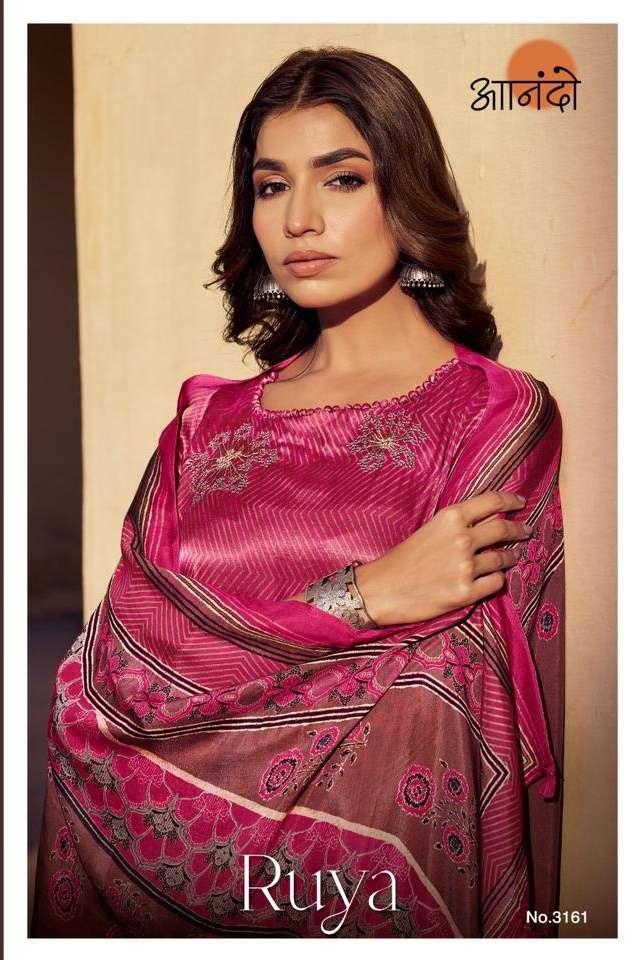 Anando Ruya Jay Vijay 3161 Gaji Silk with Fancy Dress material ...