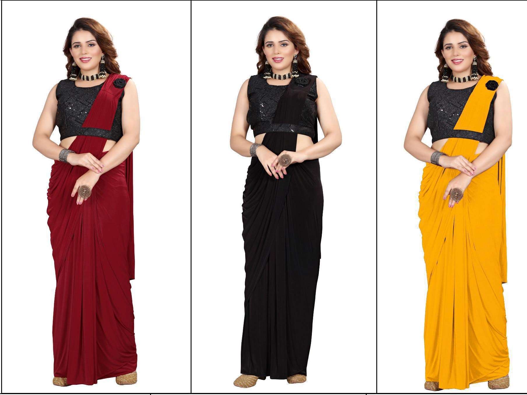 Function Special fancy with 1 Minut wear saree collection at best rate
