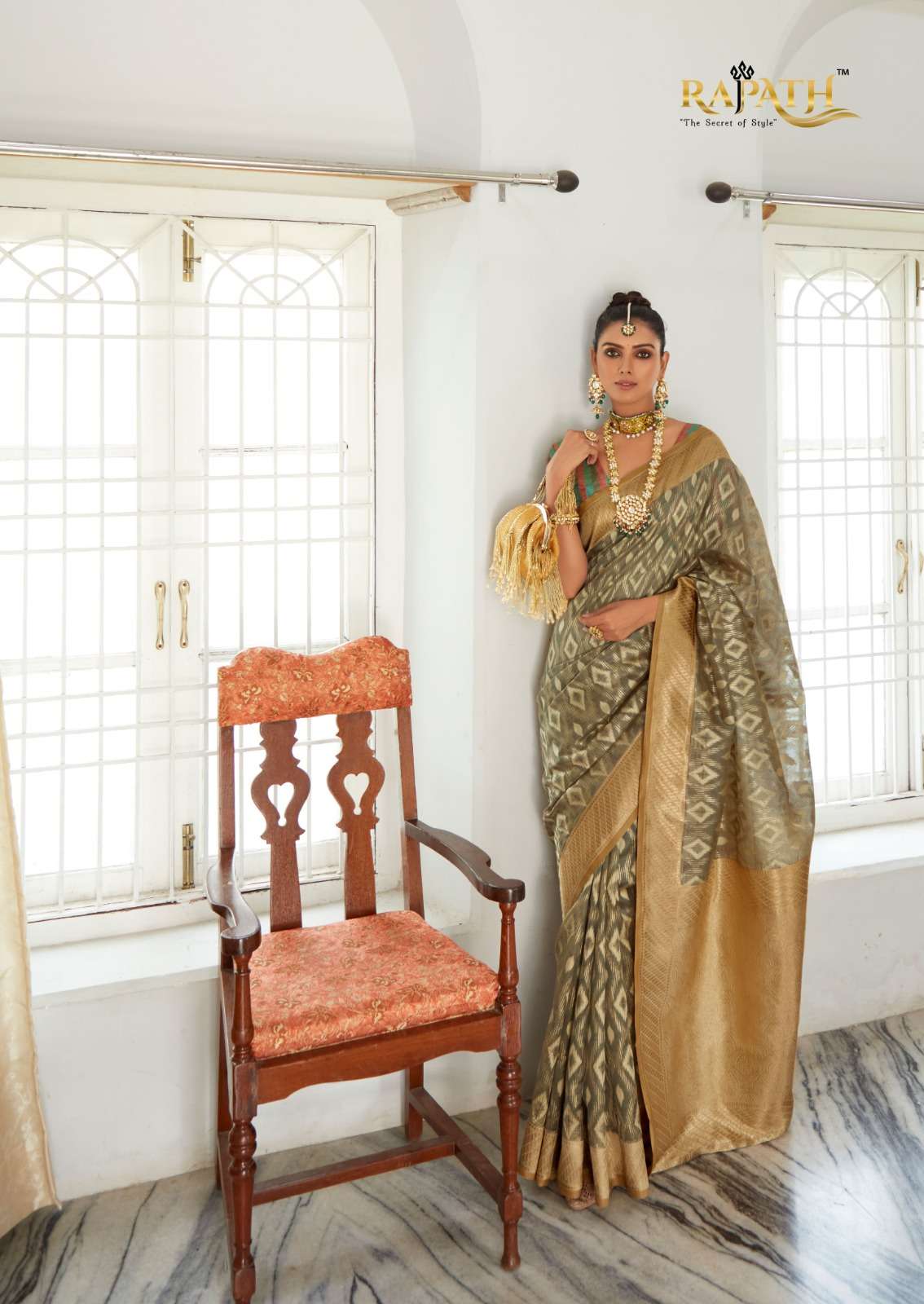 Rajpath Kruti Silk Organza with Weaving design saree collection at best ...