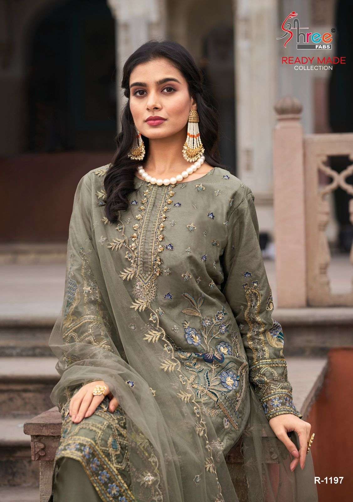 Shree fabs 1197 Orgnaza With Embroidery work Pakistani salwar kameez ...
