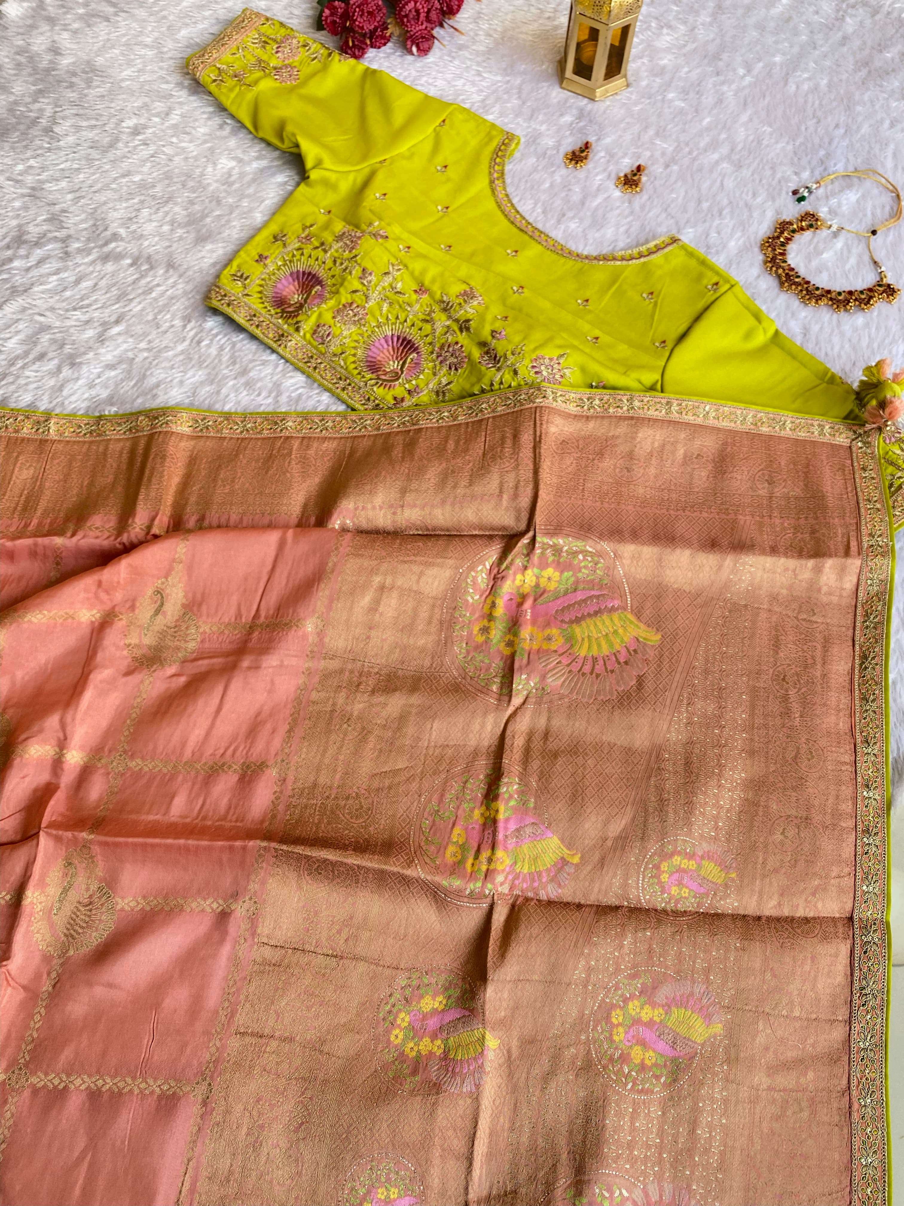 Wedding Special Dola SIlk with Weaving Design saree collection at best rate