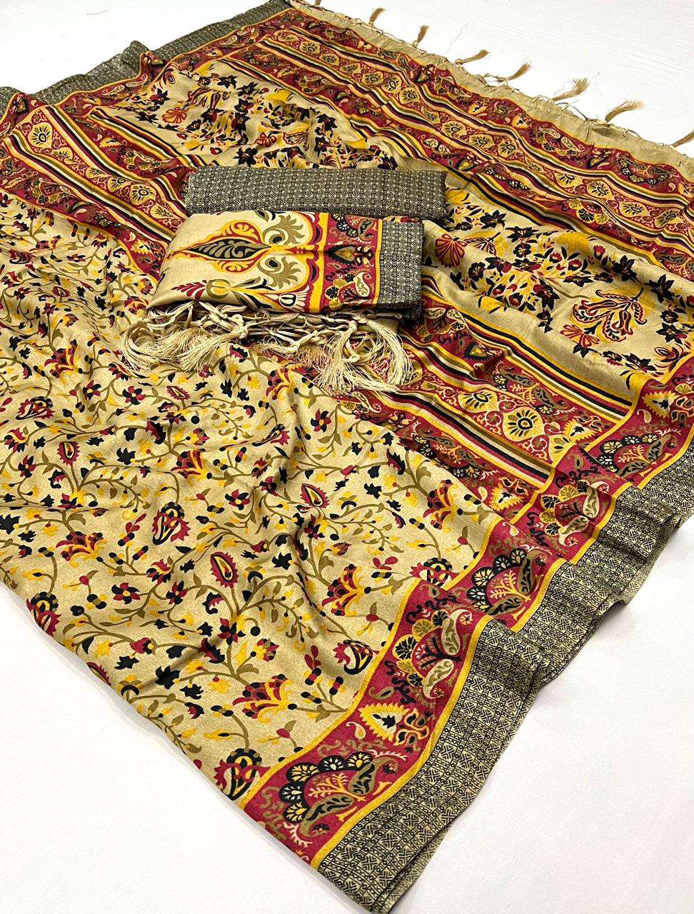 Winter Special Pashmina Silk saree with Maching Shawl Collection at ...