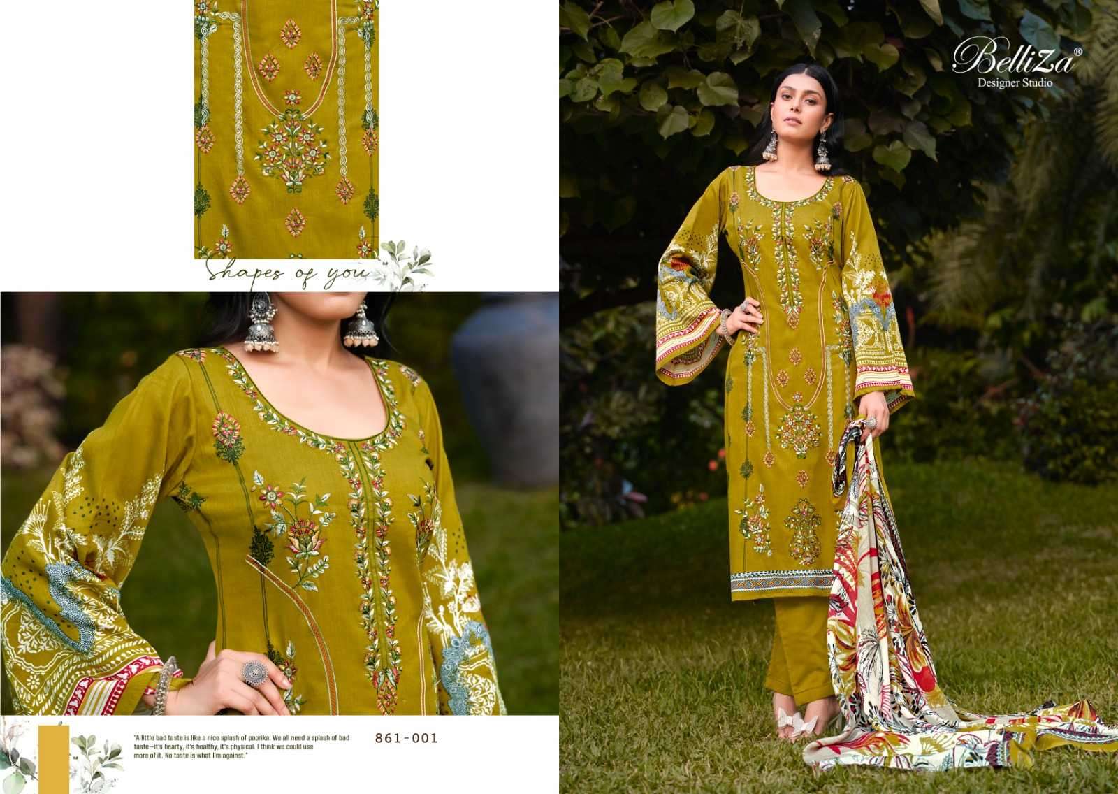belliza Designer Studio lavanya pakistani Cotton with Printed Dress ...