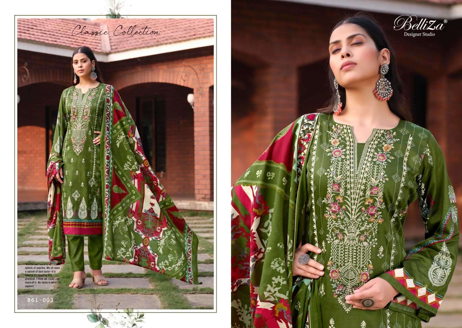 belliza Designer Studio lavanya pakistani Cotton with Printed Dress ...