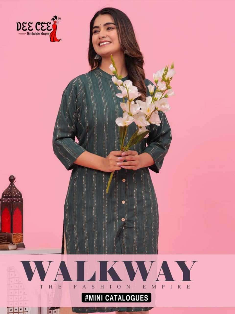 dee cee walkway Cotton with Printed Regular wear Kurti collection at ...