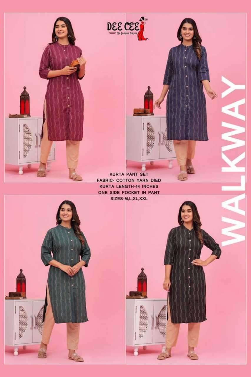 dee cee walkway Cotton with Printed Regular wear Kurti collection at ...