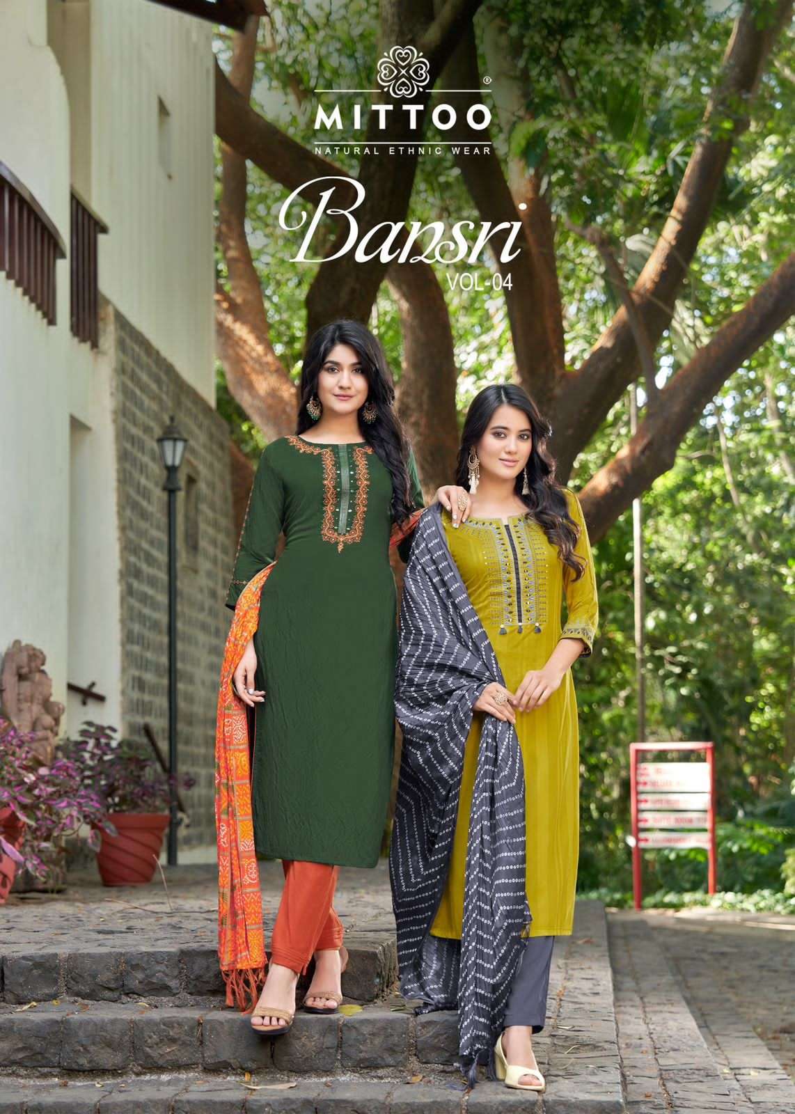 mittoo present bansri vol 4 RAYON WITH FANCY READYMADE SUITS COLLECTION ...