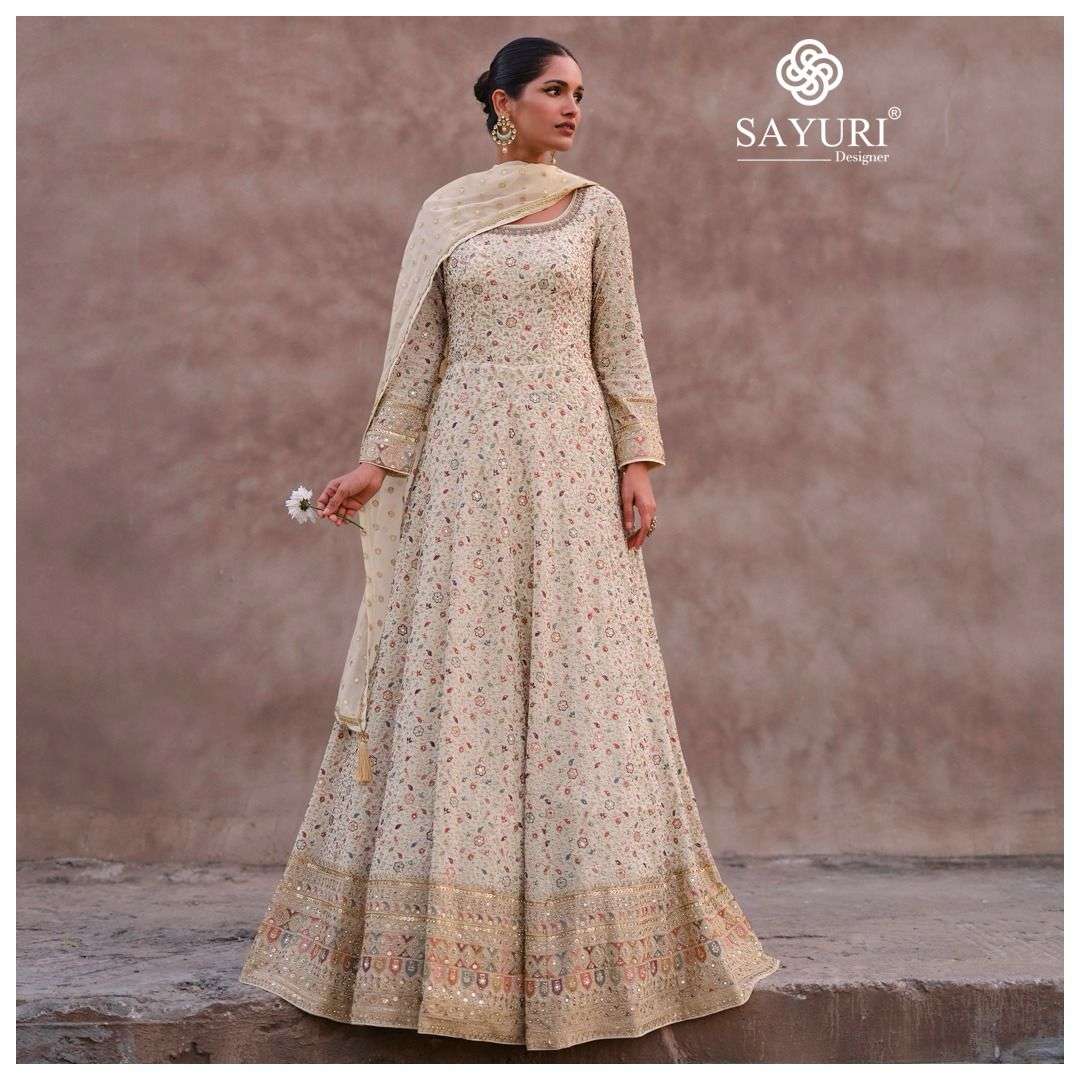 AASHIRWAD CREATION SAYURI ADVIRA GEORGETTE WITH EMBROIDERY WORK LONG ...