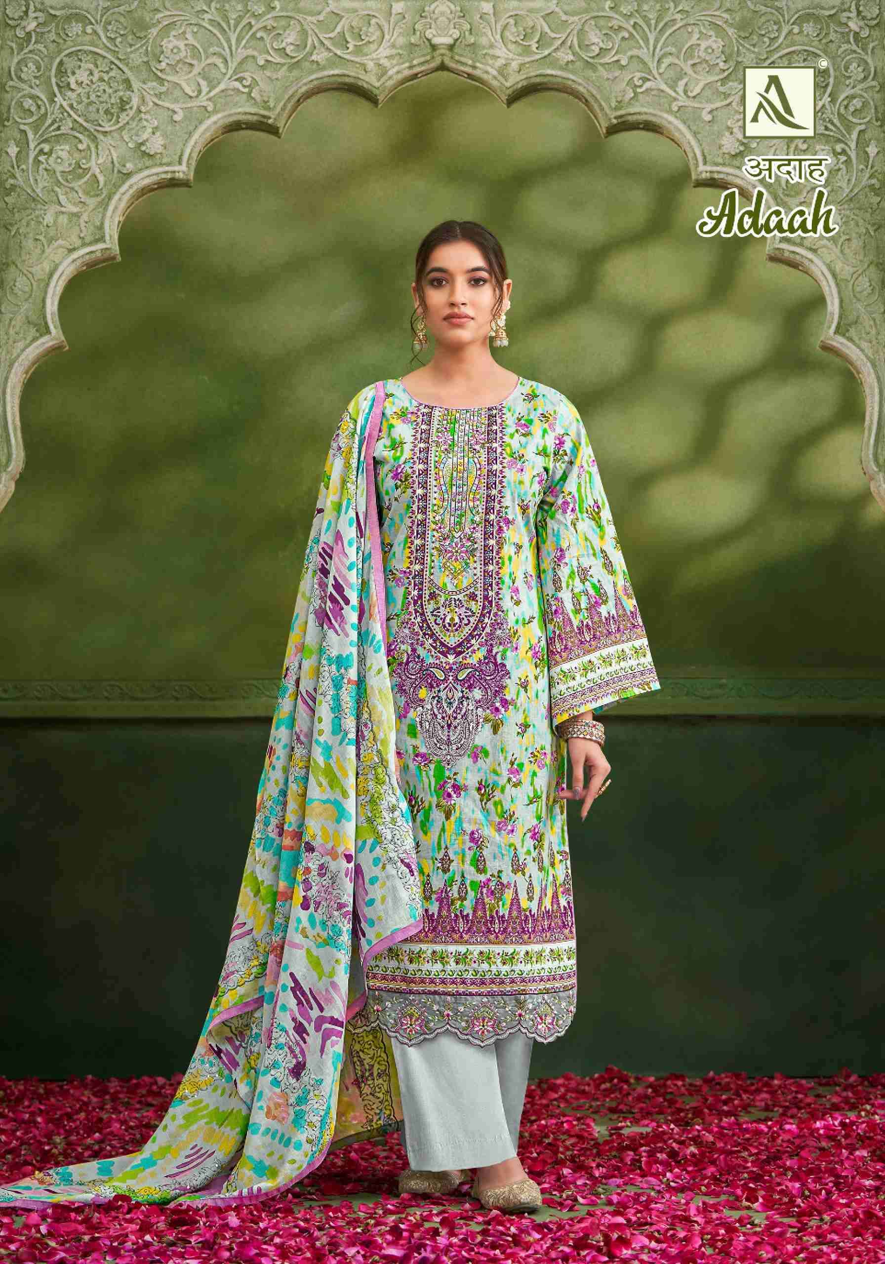 Alok Suit Adaah CAMBRIC COTTON WITH PRINTED SUMMER SPECIAL DRESS ...