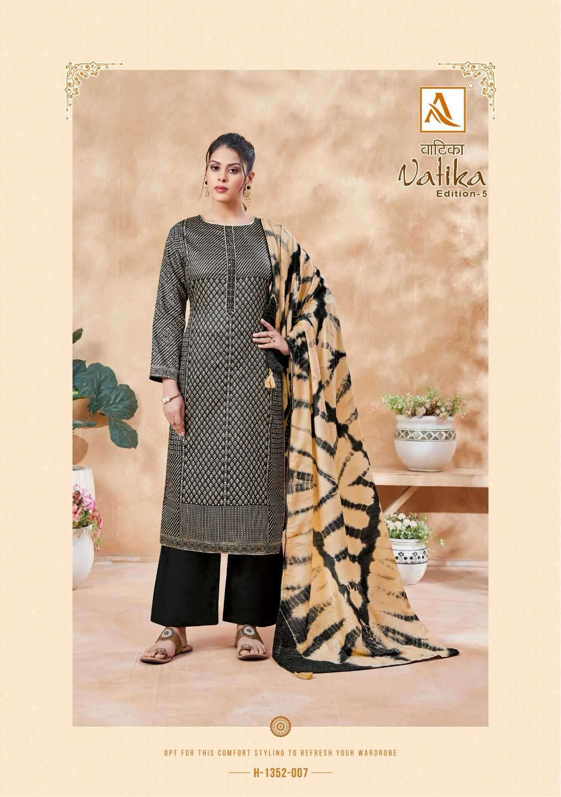 Alok Suit Vatika Edition 5 summer special rayon with printed salwar ...