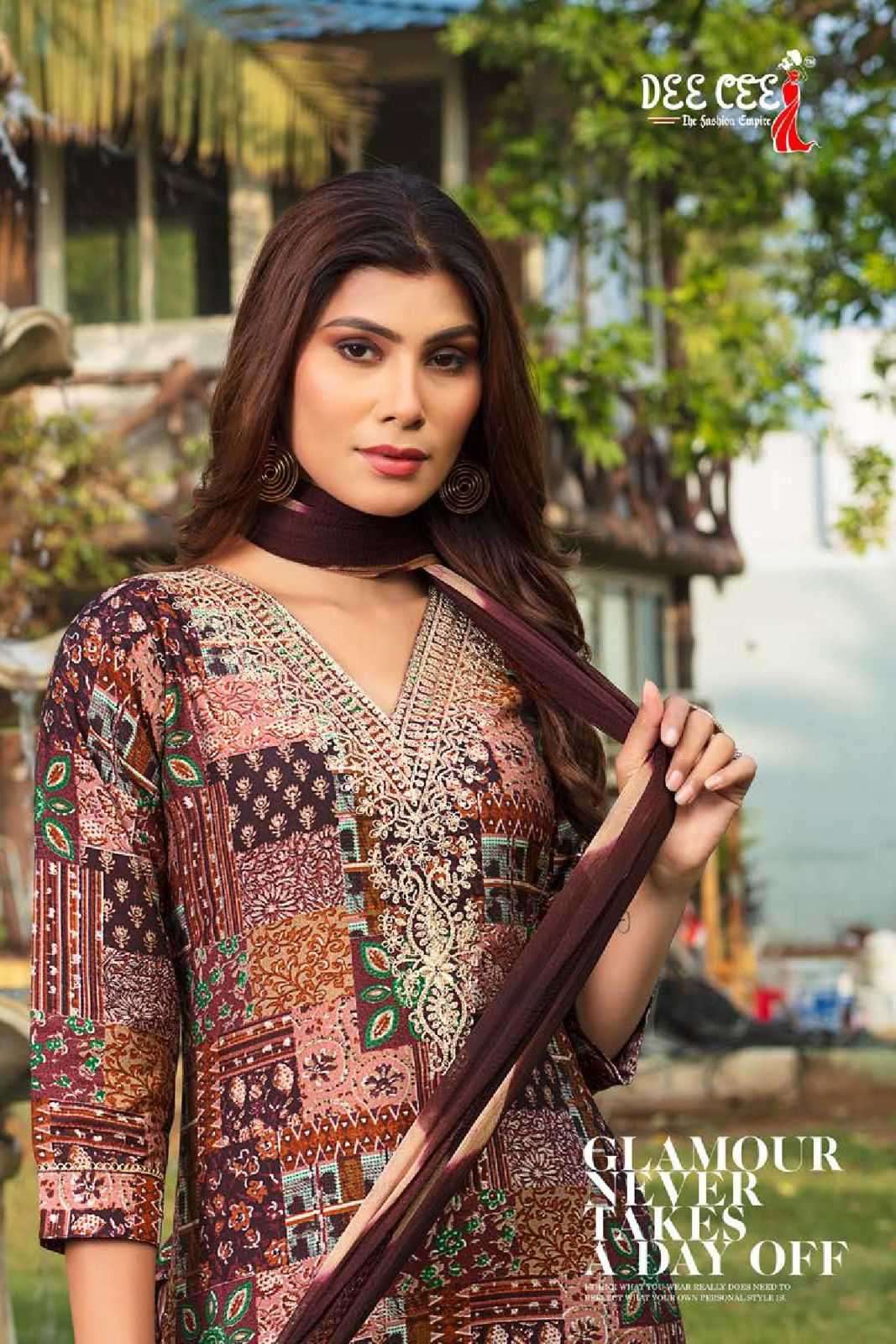 Dee Cee Petal CHANDERI SILK WITH READYMADE SUITS COLLECITON AT BEST ...