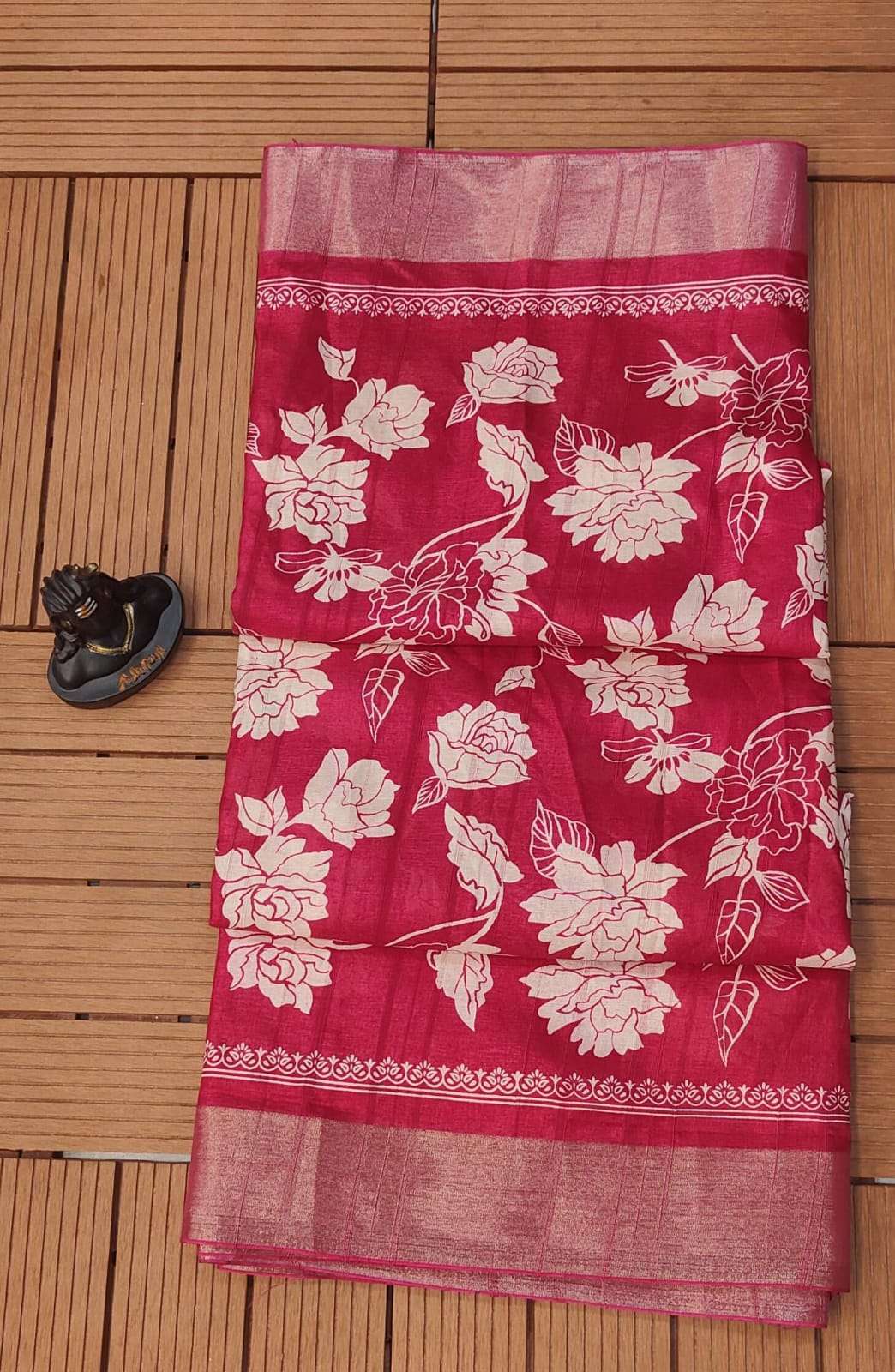 HANDLOOM PRINT WITH DOLA SILK PARTY WEAR SAREE COLLECTION AT BEST RATE