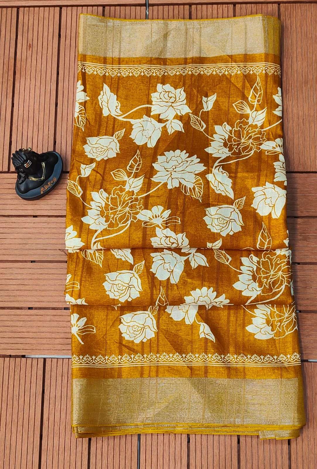 HANDLOOM PRINT WITH DOLA SILK PARTY WEAR SAREE COLLECTION AT BEST RATE