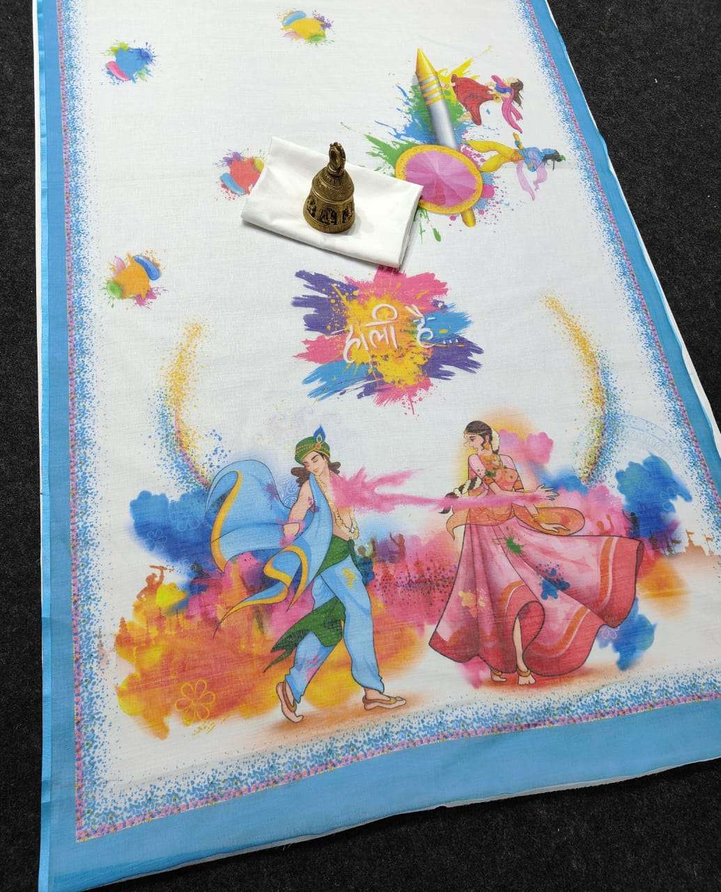 HOLI FESTIVAL SPECIAL LINEN WITH DIGITAL PRINTED SAREE COLLECITON AT ...