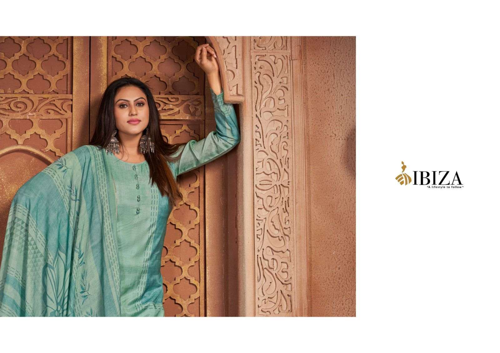 Ibiza Humraahi MUSLIN SILK WITH FANCY LOOK DRESS MATERIAL COLLECTION AT ...